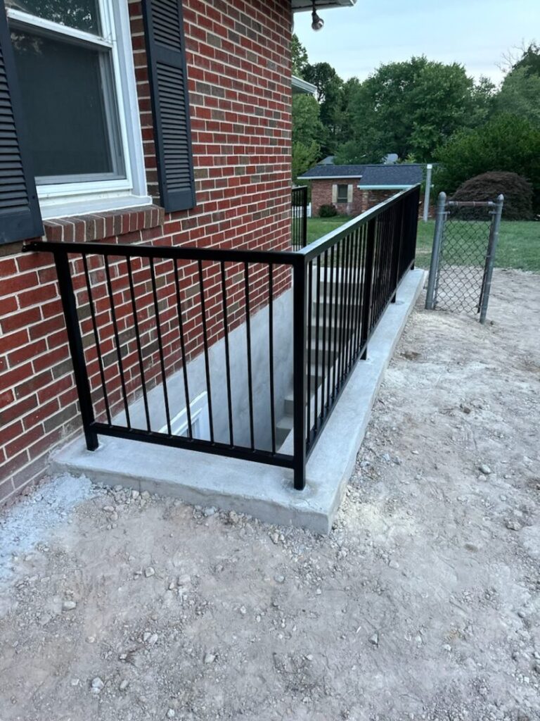 Basement Entry Stairwell in Fairfax, VA - All Aspects Waterproofing