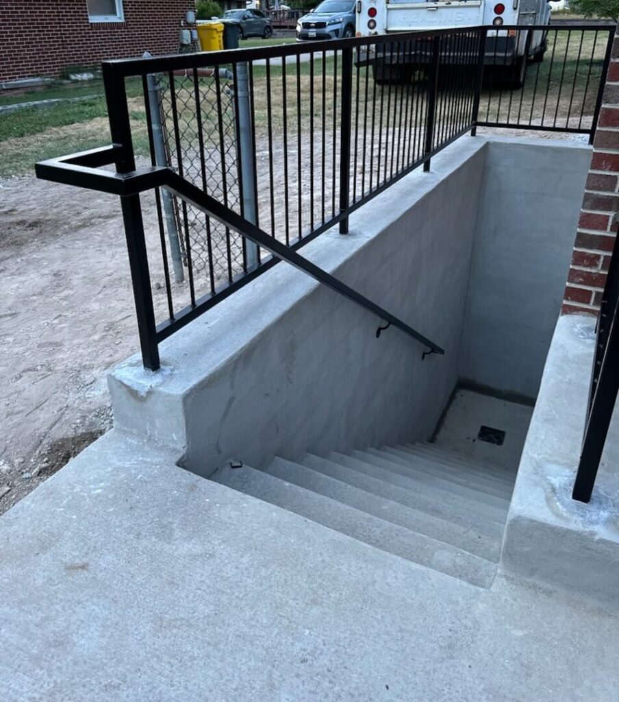 Basement Entry Stairwell in Laurel, MD - All Aspects Waterproofing